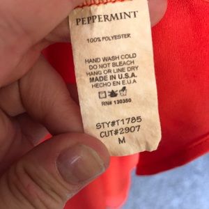 Peppermint | Tops | Orange Flowy Tank By Peppermint Size Medium | Poshmark
